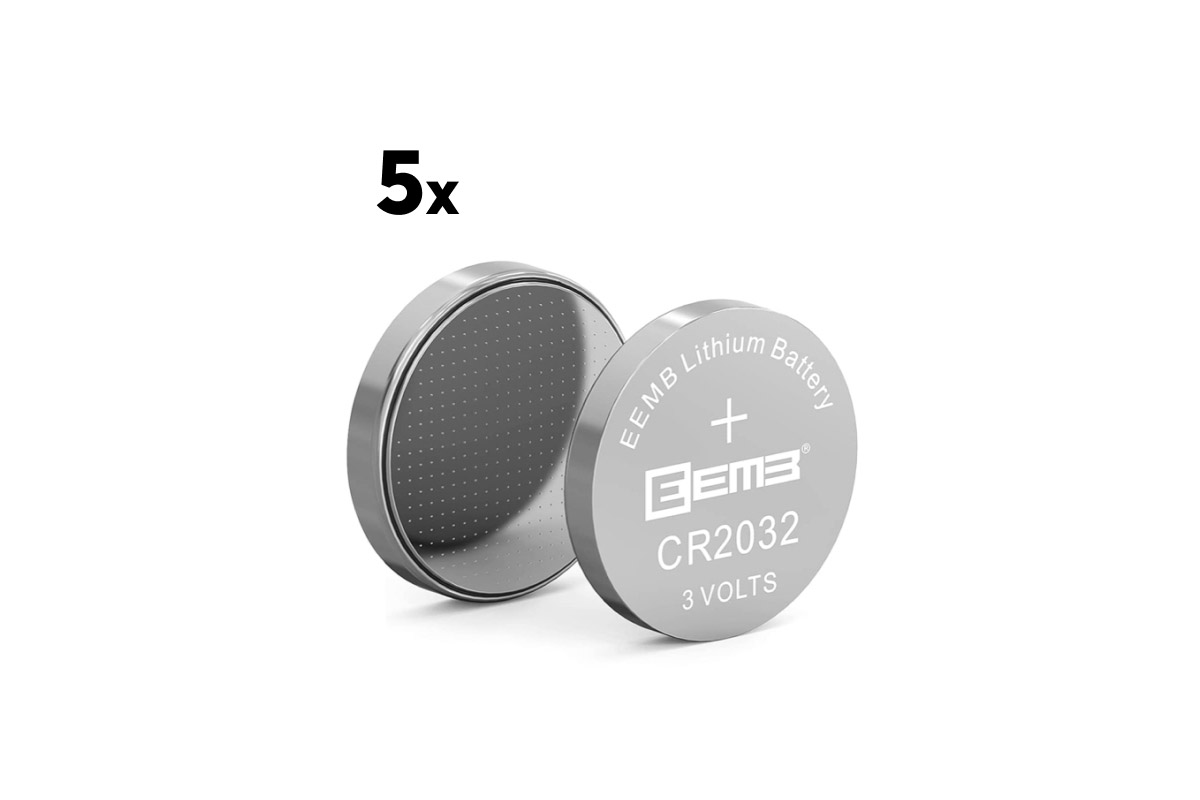 CR2032 Lithium Battery (Pack of 5)