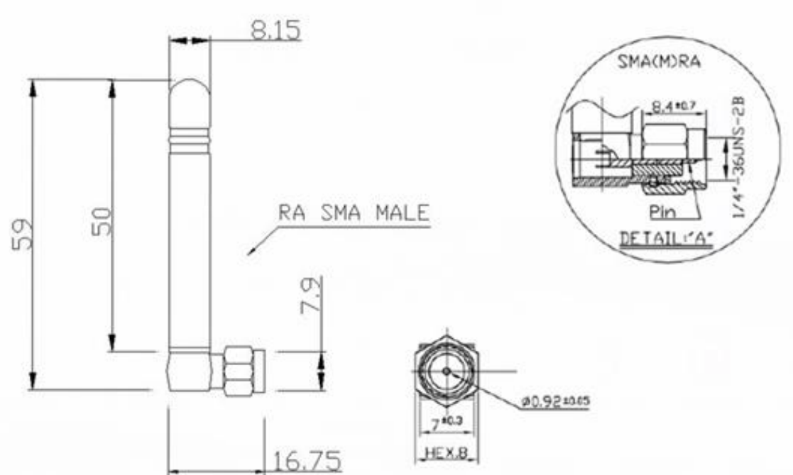 SMA Stub Antenna 868 MHz | Loxone Shop