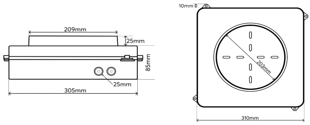 Betoneinbaugehäuse für 7'' Install Speaker | Loxone Shop