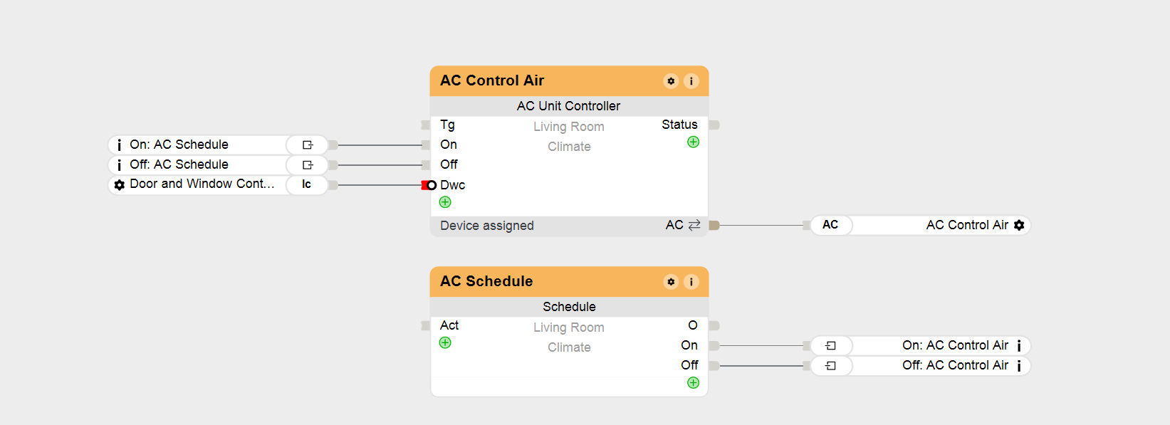 Schedule-based air conditioning control